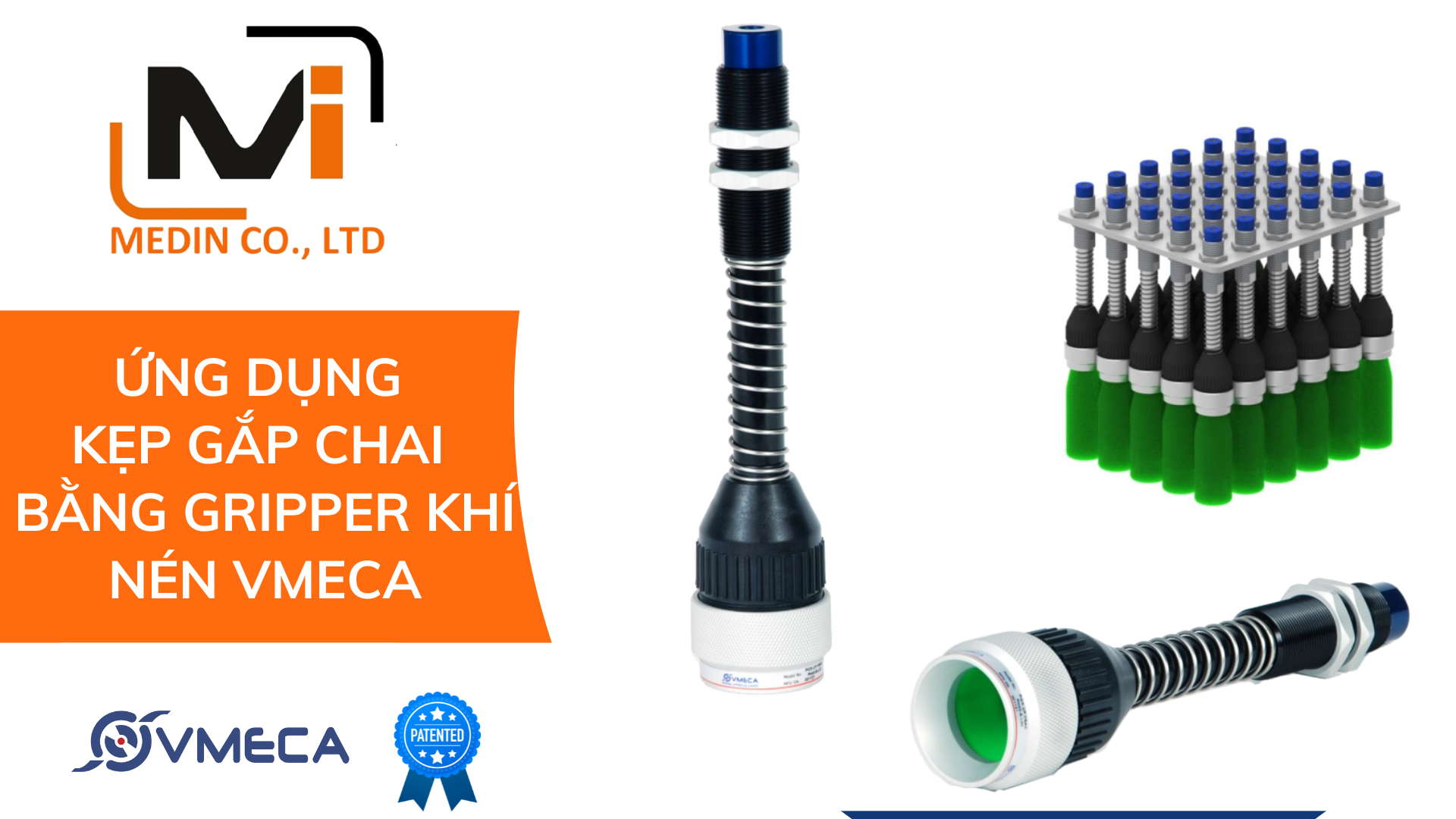 Giải Pháp Kẹp Giữ Chai Bằng BOT Gripper Dùng Khí Nén Của VMECA - Công ...