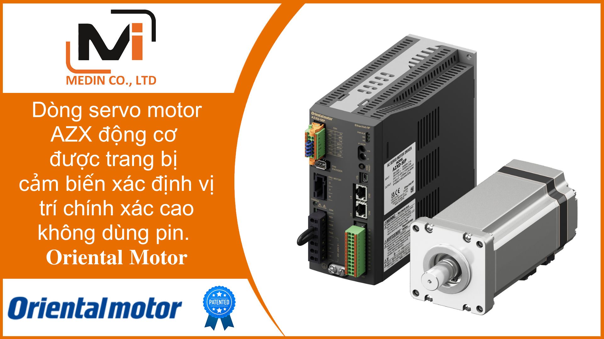 Oriental Motor: Dòng servo motor AZX động cơ được trang bị cảm biến xác ...