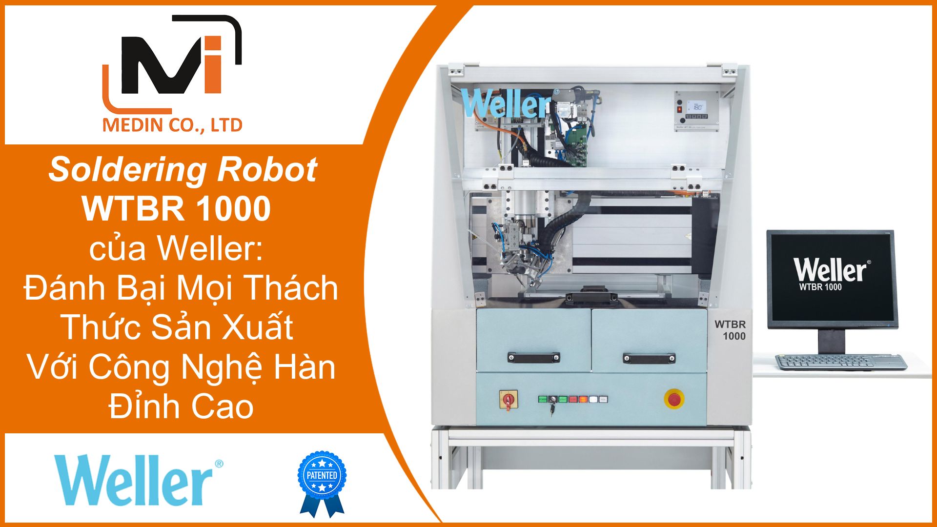 Soldering Robot WTBR 1000 230V Weller Công Nghệ Hàn Đỉnh Cao - Công ty TNHH Mễ Đình