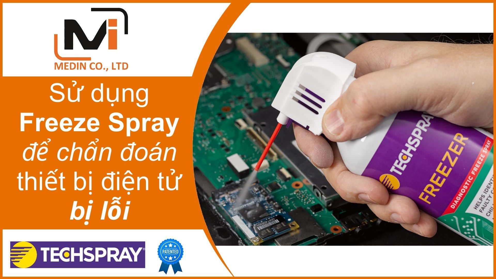 Sử dụng Freeze Spray của Techspray để chẩn đoán thiết bị điện tử bị lỗi ...