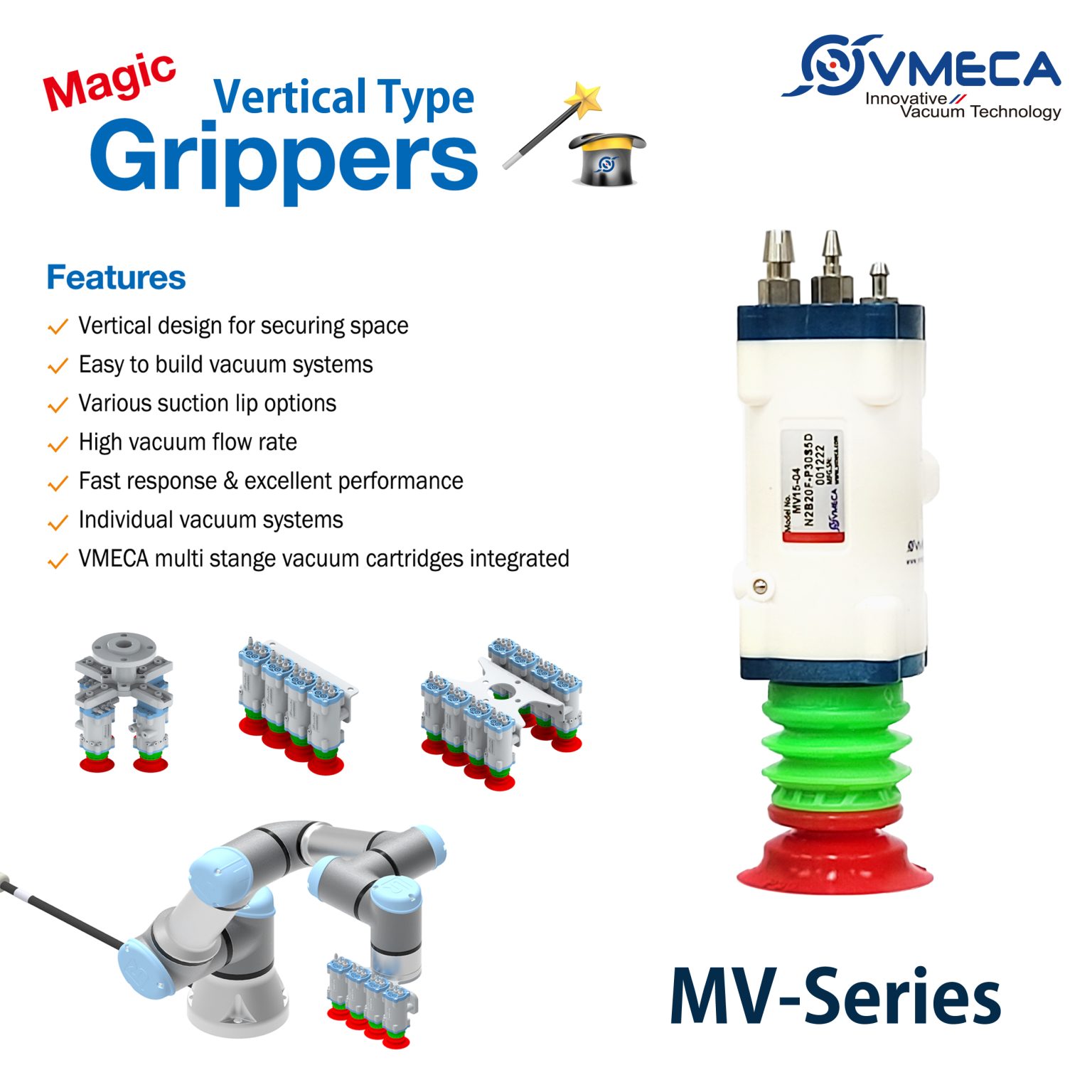Giác hút chân không đa năng Vmeca Magic Gripper MV10-MV15 Series - Công ...