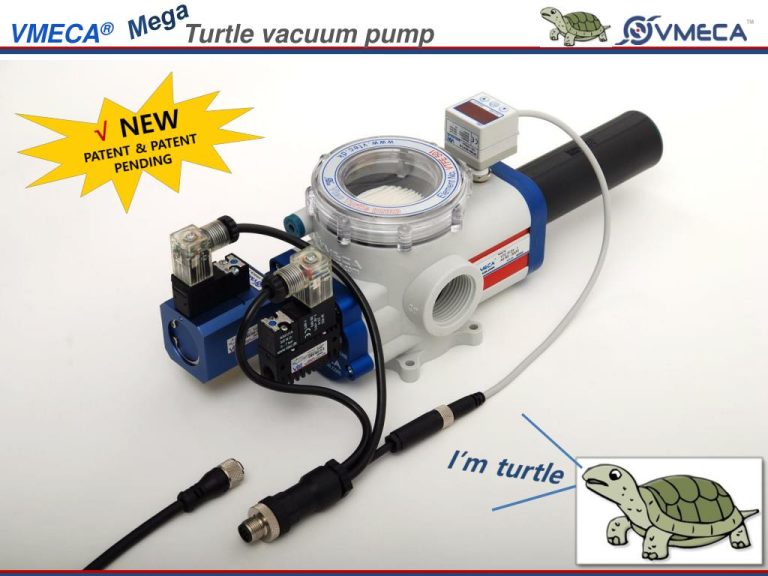 Giải pháp tối ưu thay thế Bơm chân không điện với Bơm chân không khí nén Turtle Pump của Vmeca ...